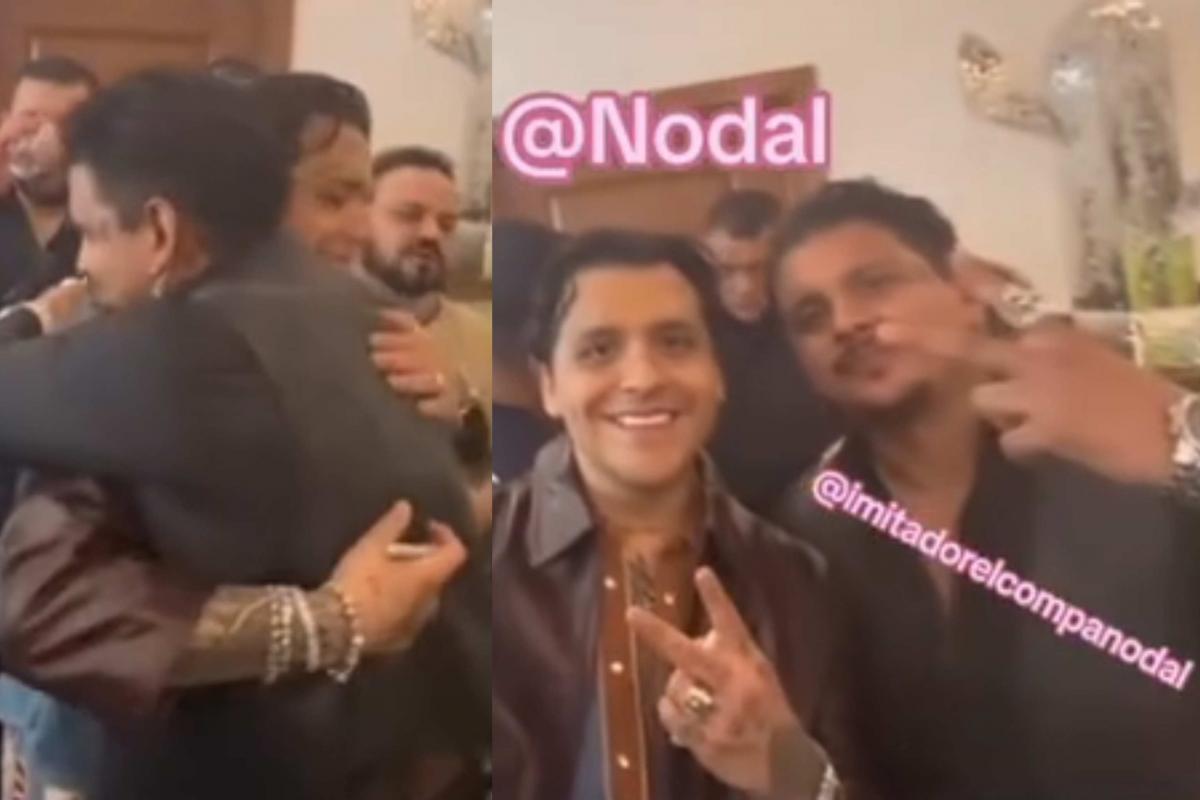 Christian Nodal recibió a "El Compa Nodal" en su presentación en ...