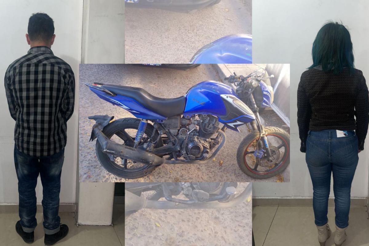 Capturan a pareja con una moto robada en la colonia México | BI Noticias